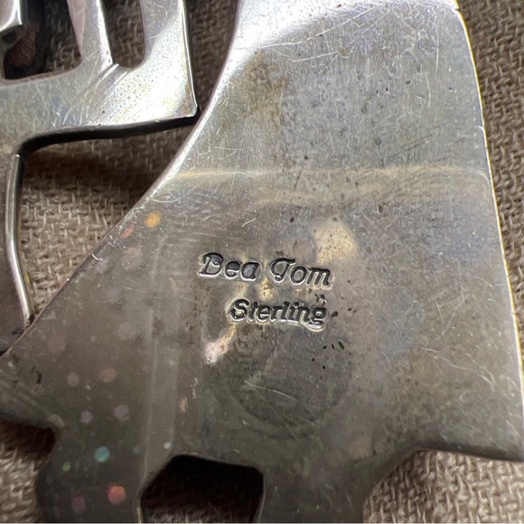 bea tom | Jewelry | Large Sterling Silver Kokopelli Pendant With ...